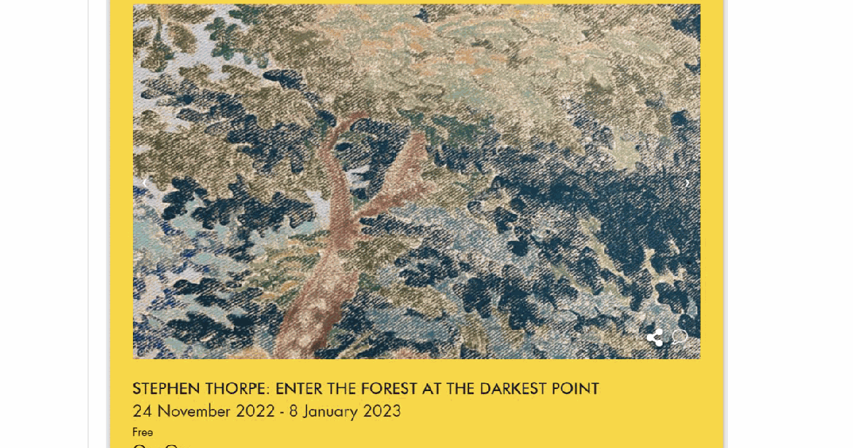 STEPHEN THORPE: ENTER THE FOREST AT THE DARKEST POINT | Ora-Ora